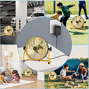 HIENADTOR 24V Charger Cord for Geek Aire CF1 CF1SE CF2 Rechargeable Outdoor High Velocity Camping Fan 12'' 16'' Power Cord Adapter for Geek Aire CF1-SE CF-1 CF-2 Portable Variable Speed Outdoor Fan