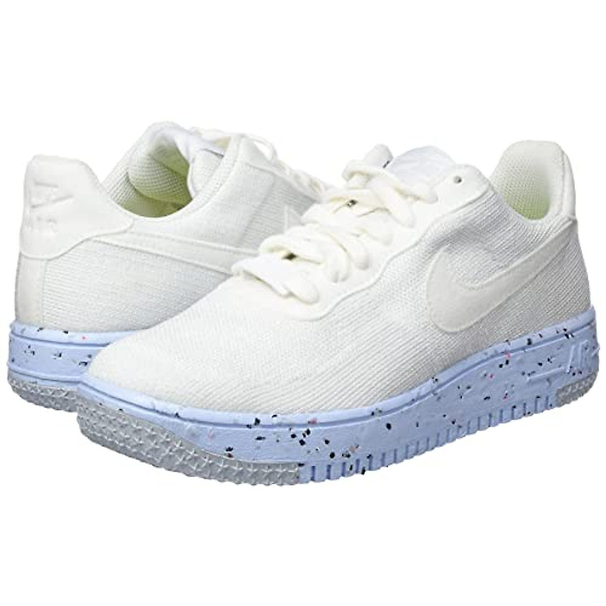 Nike Air Force 1 Crafter Flyknit Womens Trainers DC7273 Sneakers Shoes (UK 6.5 US 9 EU 40.5, White Pure Platinum 100)