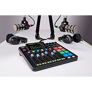 RØDE RØDECaster Pro II All-in-One Production Solution for Podcasting, Streaming, Music Production and Content Creation,Black