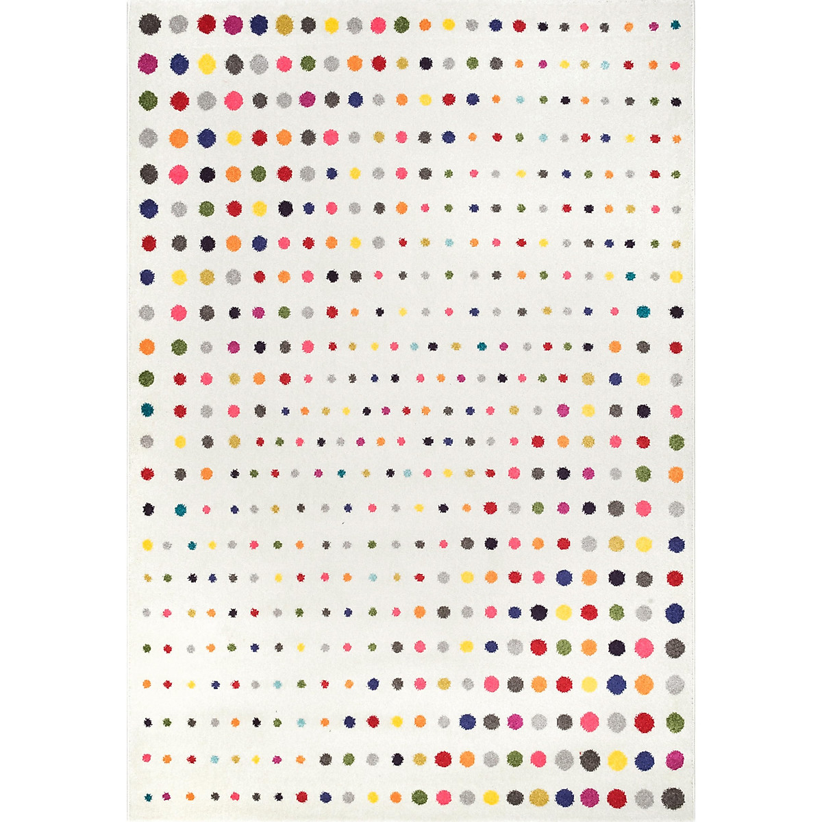 nuLOOM Dorie Polka Dot Area Rug, 3' x 5', Multi Color, Rectangular, 0.45" Thick
