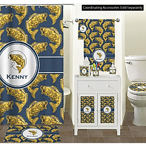 RNK Shops Personalized Fish Waste Basket - Single Sided (Black)