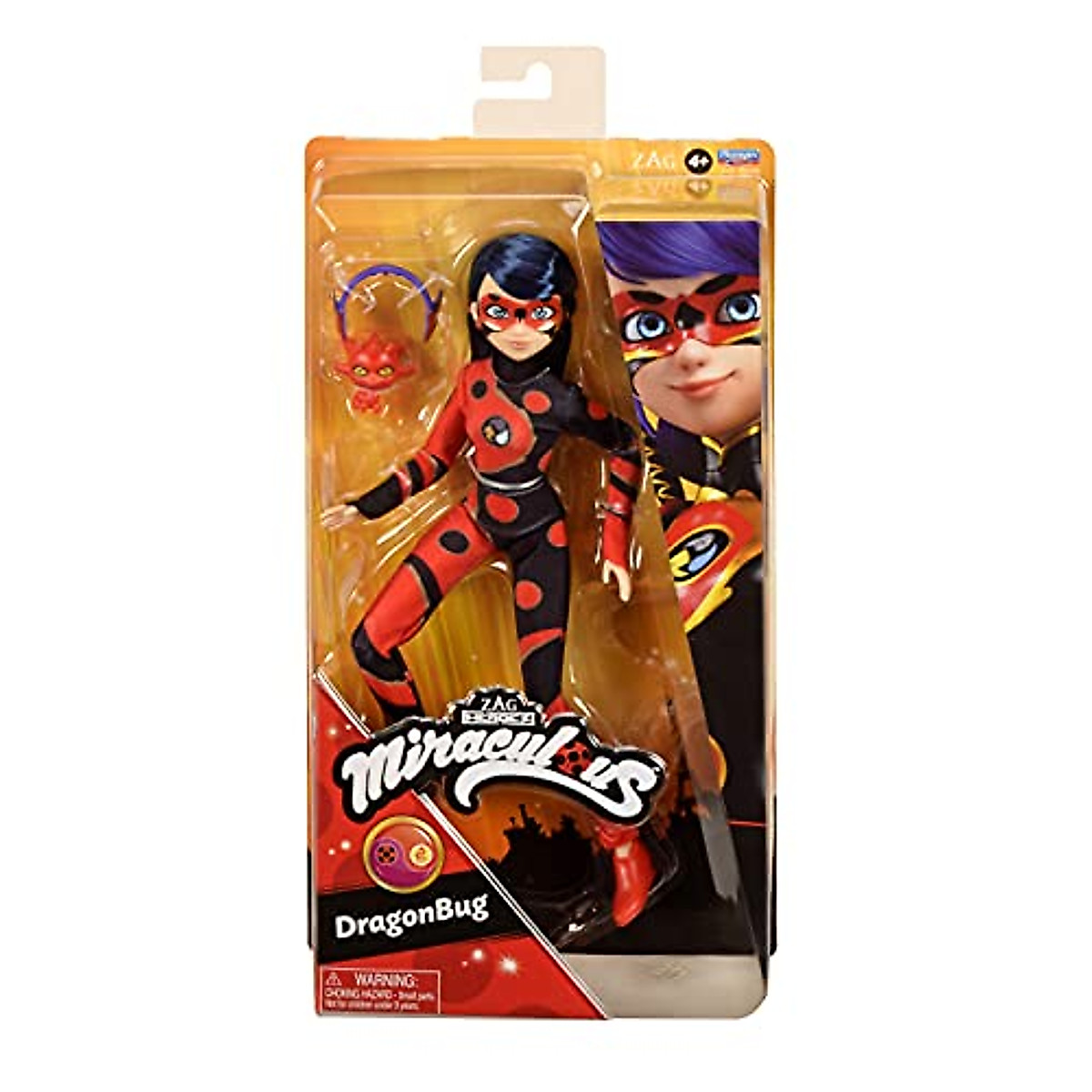 Bandai P50010 Miraculous: Tales of Ladybug & Cat Noir-Dragon Bug Fashion Doll with Accessories, Multicolour