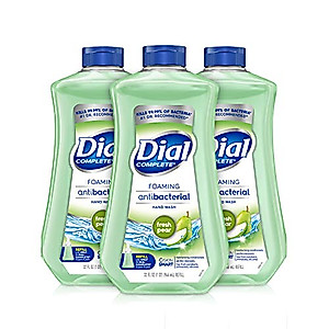Dial Complete Antibacterial Foaming Hand Wash Refill, Fresh Pear, 32 fl oz (Pack of 3)