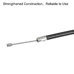 X AUTOHAUX Throttle Cable Replacement Motorcycle Accessory Bend Connector for 50cc-110cc Motorcycle Mini Bike ATV 4 Wheeler Quad Scooter Metal Rubber Black