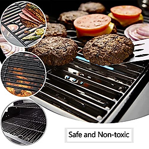 Hongso Cast Iron Cooking Grid Replacement for Kenmore 148.16156210, 148.1637110, Master Forge 3218LT, 3218LTM/LTN, E3518-LP, L3218, Perfect Flame SLG2007D, 17 5/8" Grill Grate, Set of 3, PCZ273