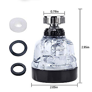Faucet Head 360° Rotatable,3 Modes Position Adjustable Faucet Water Filter for The Kitchen,Booster Shower Water Saver Extender Splashproof Filter Vegetable Tap Device Bathroom