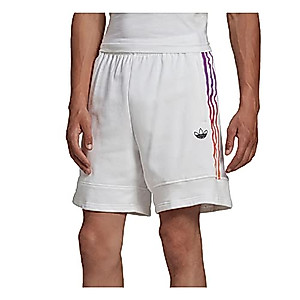 adidas Originals Men's Sport Foundation SweatShorts, White, Small