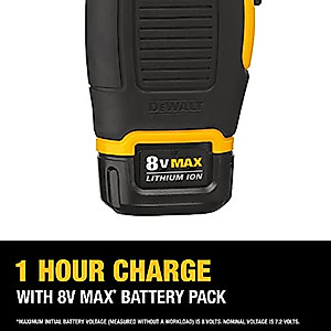 DEWALT 8V MAX Cordless Screwdriver, Gyroscopic, Rechargeable, Battery Included (DCF682N1)