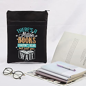 SEIRAA Book Lover Book Sleeve Book Covers with Zipper for Literary Nerds There’s a Million Books I Haven’t Read (Nerds Book Sleeve)