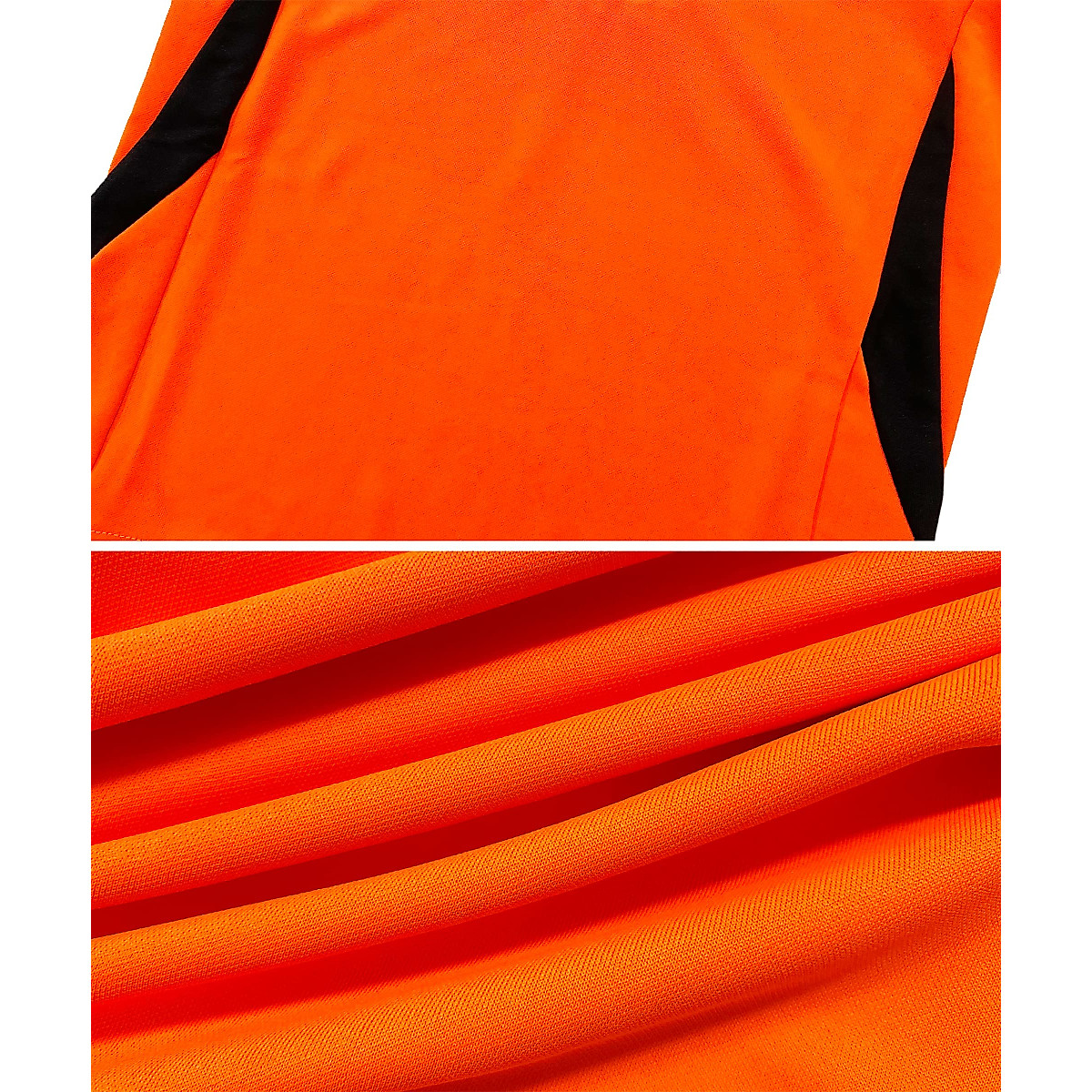 Hiheart Boys Quick Dry Long Sleeve Jogger Set 2 Piece Athletic Tracksuit Orange 6-7