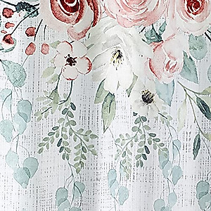 Avanti Linens - Fabric Shower Curtain, Floral Bathroom Decor (Spring Garden Collection, 72")