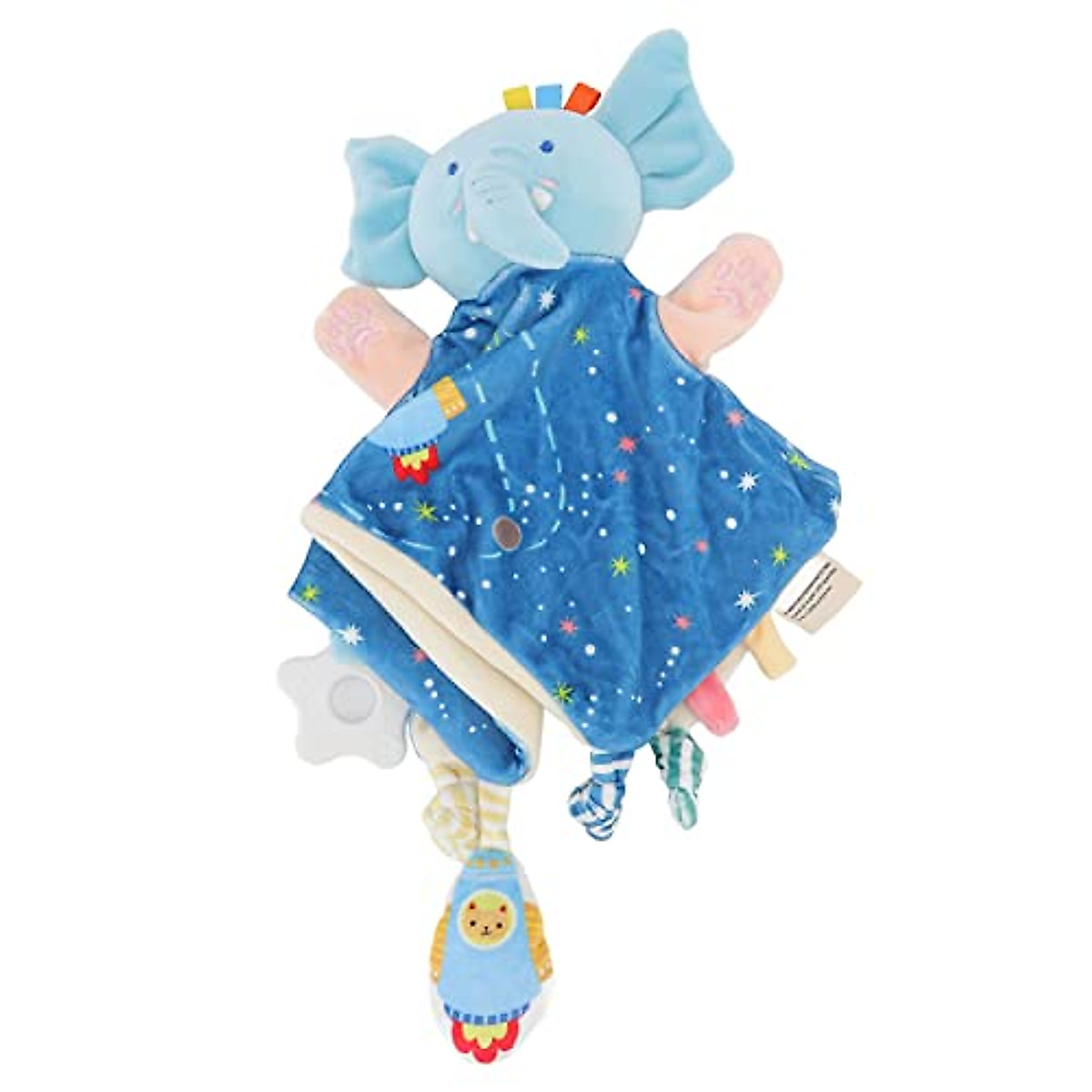 Elephant Security Blanket, Fine Workmanship Puzzle Baby Blankets Unisex Small Lightweight Cute Elephant for Baby Carriage for Baby for Infanette