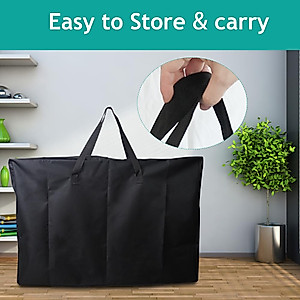 Heavy Duty Folding Chair Storage Bag, 600D Chair Storage Case for Beach Chair Camping Chair Zero Gravity Chair Folding Walker/Wheelchair, Extra Large Travel Bag with Zippers, 41.5" Lx 11" Wx 28.5" H