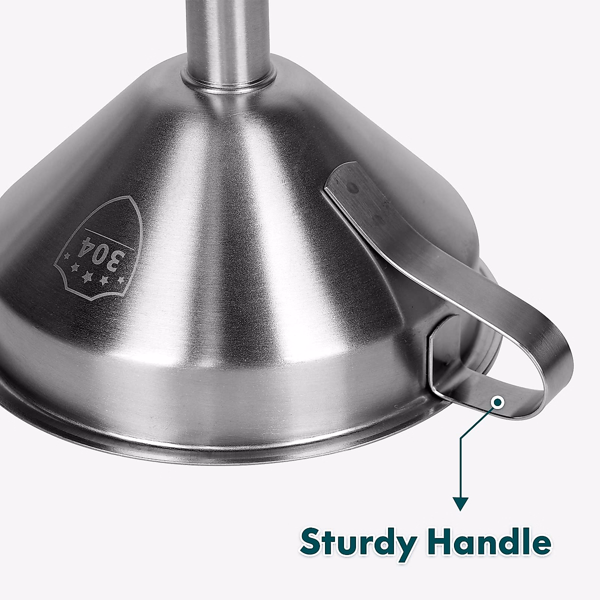 3D-Printer Resin Stainless-Steel Funnel Filter – with Detachable Resin Strainer, for Recycling or transferring uncured 3D-Printing Liquid，DOUMII