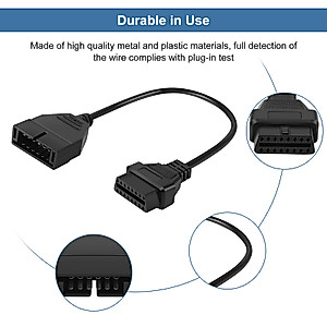OBD1 to OBD2 Adapter, Car Diagnostic Extension Cable, OBD1 12 Pin to OBD2 16 Pin Diagnostic Tool Connector Adapter Cable for G Vehicles Diagnostic Tool