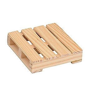 Thirsty Rhino Udara Wood Pallet Coasters (Set of 4)