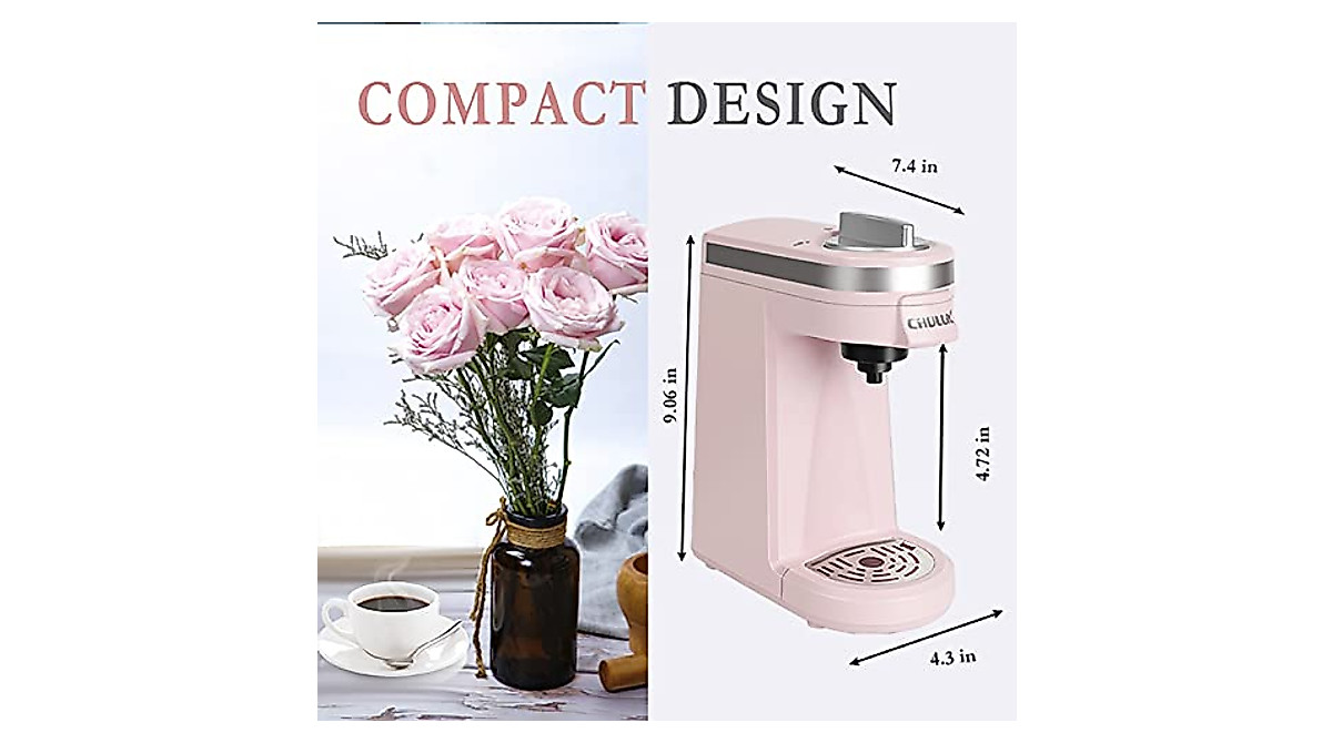 CHULUX Single Serve Coffee Maker - Fast, Compact & Easy to Use
