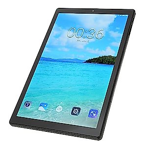Airshi 10.1in HD Tablet, US Plug 100‑240V USB C Port HD Tablet Octa Core Processor Memory Card Support Up to 128G Support 4G Calling for Studying for Entertainment (Black)
