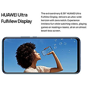 Huawei Y9 Prime 2019 (128GB, 4GB RAM) 6.59" Display, 3 AI Cameras, 4000mAh Battery, Dual SIM GSM Factory Unlocked - STK-LX3, US & Global 4G LTE International Model (Emerald Green, 128 GB)