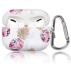 AirPods Pro 2nd Generation/1st Generation Case-KOREDA Cute Printed Design Hard Case for Airpods Pro 2, Shockproof Protective Cover for Airpods Pro with Keychain for Women Men