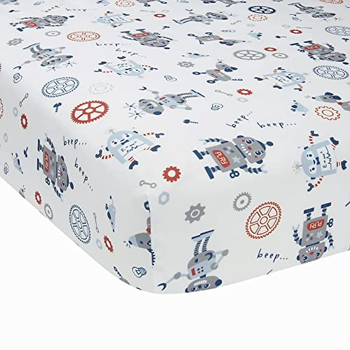 Bedtime Originals Robbie Robot 3-Piece Crib Bedding Set, Blue
