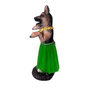 Franchise Figurine Company Hula Dog Dashboard Doll Car Accessories Bobblehead for Van Life and Beach Creations | German Shepherd | Golden Retriever | Labrador Retriever (German Shepherd)