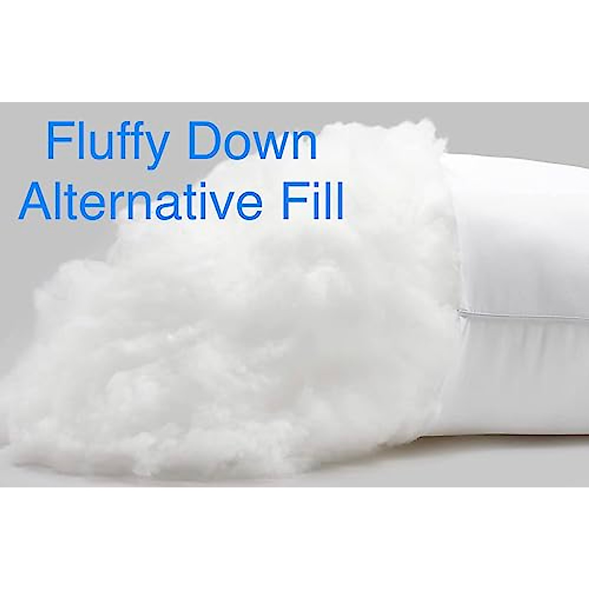 QUBA LINEN Queen Size Bed Pillows - Set of 2, Medium Density, Soft and Supportive for Back, Side, and Stomach Sleepers (Queen (Pack of 2))