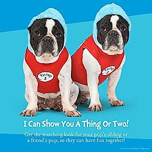 Dr. Seuss for Pets The Cat in The Hat: Halloween Thing 2 Costume- Large | Funny Halloween Costumes for Dogs, Officially Licensed Dr. Seuss Dog Halloween Costume