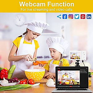 Digital Camera 4K 56MP Kids Digital Camera for Photography, Autofocus Small Digital Camera 20X Digital Zoom Portable Digital Camera for Boys and Girls with 32GB SD Card - Black&White