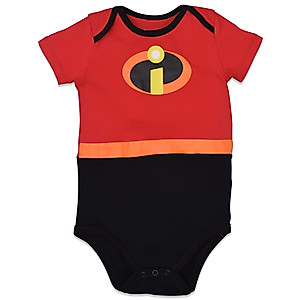 Disney Pixar Newborn Baby Boys 5 Pack Bodysuits 0-3 Months