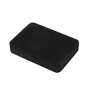 Large Velvet Jewelry Set Box, Big Necklace and Ring Earring Pendant Gift Box, Pearl Necklace/Chunky Necklace Jewelry Storage Case (Black)