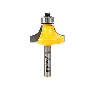 YONICO 13164q 3/8-Inch Radius Round Over Edge Forming Router Bit 1/4-Inch Shank