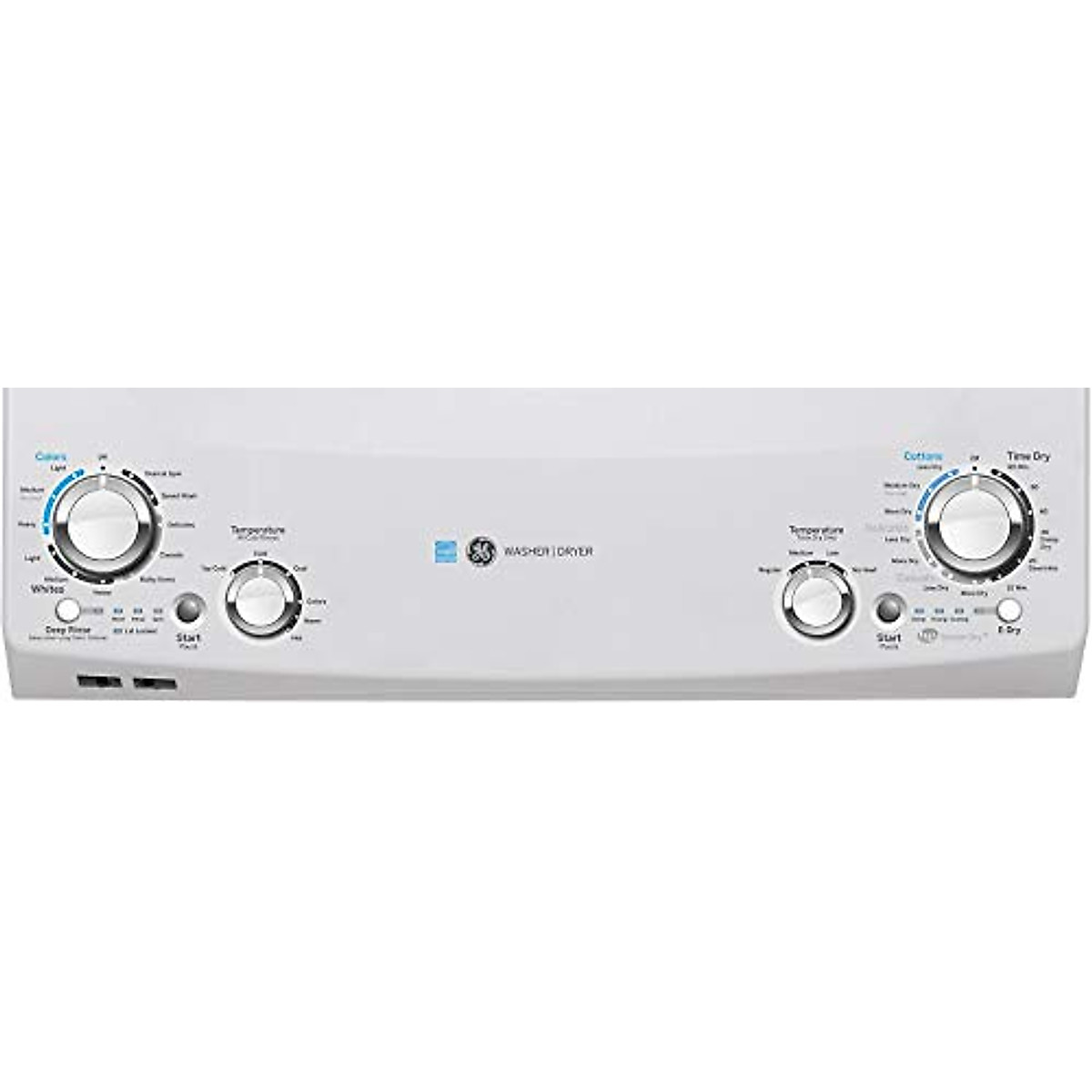 GE GUD27EESNWW 27" Electric Laundry Center with 3.8 cu. ft. Washer Capacity and 5.9 cy. ft. Dryer Capacity in White