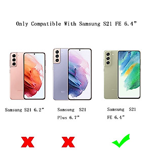 phylla for Samsung Galaxy S21 FE Magnetic Gradient Glitter Phone Case Compatible with Magsafe Luruxy Plated Cute Bling Clear Cover for Women Soft Silicone Shockproof Bumper for S21 FE 5G 6.4” (Gold)