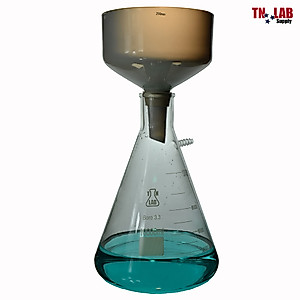 TN Lab Huge Buchner Funnel Kit 250mm Porcelain Buchner Funnel 10000ml 10L Filter Vacuum Flask