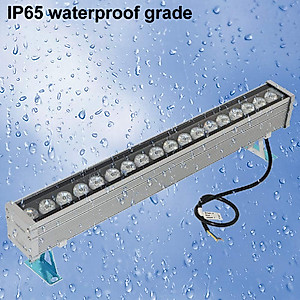 RSN LED 18W Wall Washer Light, 19.7in Linear Strip Light, Super Bright 1800Lm in Brightness, 120V LED Light Bar 3000k Warm White,IP65 Waterproof for Landscape, Church, Ads, Yard, Garden