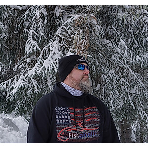 Fishoholic Polarized Fishing Sunglasses (8 Color Options) - Free Hard Case & Pouch - UV400 - Great Fishing Gift for Dad Son (GB-BLU)