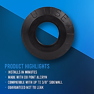 1/2" UNISEAL Flexible Tank Adapter (Bulkhead) - 2 Pack