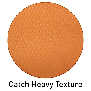 Adenna CAT455 Catch 9 mil Powder-Free Nitrile Gloves, Raised Grip, Orange, Medium, Box of 100