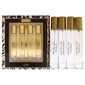 RACHEL ZOE Perfume Gift Set - Travel Size Perfume, Eau de Parfum for Women - Collection of Four Unique Fragrances - Ideal Gift Set for Women - 4 pc