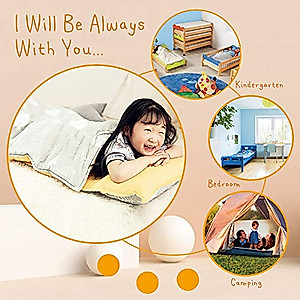 Hi Sprout Cotton or Minky Toddlers Nap Mat with Removable Pillow and Soft Blanket, Lightweight Daycare Preschool Kindergarten Sleeping Bag, Travel Slumber for Kids Girls Boys (Lovely Sheep)