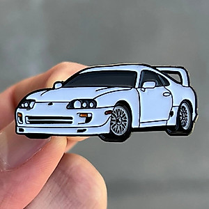 Fast and Furious Toyota Supra MK4 Enamel Pin - Special Edition JDM Lapel Pin - For Hats, Backpacks, Shirts & More