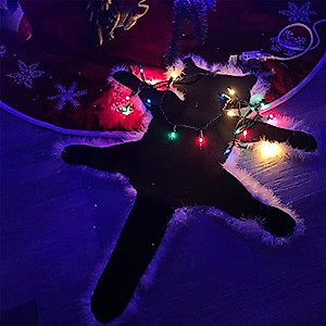Light Up Fried Cat Rug Funny Christmas Lights Decoration Floor Aunt Bethany’s Fried Pussycat Rug from National Lampoon’s Funny Christmas Decoration Carpet (Warm Light)