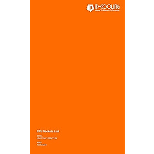 ID-COOLING SE-214-XT ARGB CPU Cooler 4 Heatpipes CPU Air Cooler ARGB Light Sync with Motherboard(5V 3-PIN Connector) CPU Fan for Intel/AMD, LGA 1700 Compatible