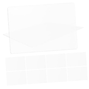 VILLCASE 10pcs Copying Board Transparent Drawing Board Drawing Board for 3D Printing Pen Drawing Tool Basic Template Painting Mat 3D Printing Pen Mat 3D Drawing Paper Templates Plastic
