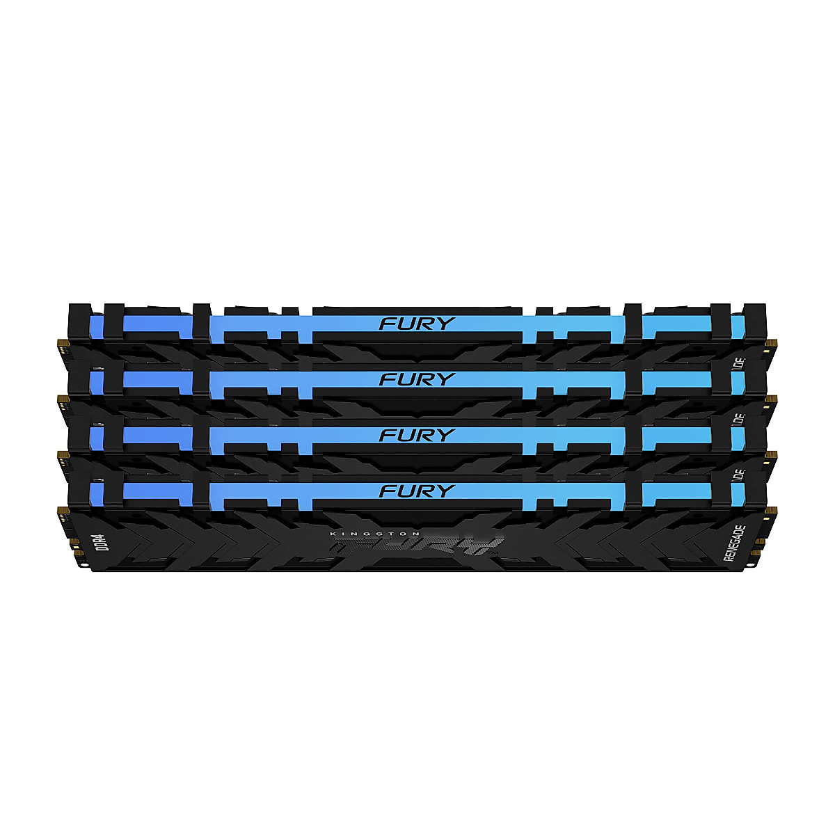 Kingston Fury Renegade RGB 64 GB (4 x 16 GB) 3600 MHz DDR4 CL16 Desktop Memory Kit of 4 KF436C16RB1AK4/64