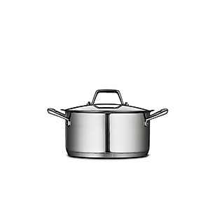 Tramontina Covered Sauce Pot Stainless Steel Tri-Ply Base 6 Quart, 80101/016DS