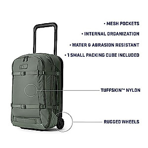 YETI Crossroads Luggage, 22 inch Carry-On, Camp Green