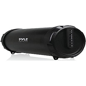 Pyle Portable Speaker, Boombox, Bluetooth Speakers, Rechargeable Battery, Surround Sound, Digital Sound Amplifier, 3.5mm Aux Input, 2.1 Channel Hi-Fi Active Stereo Speaker System in Black - PBMSPG11