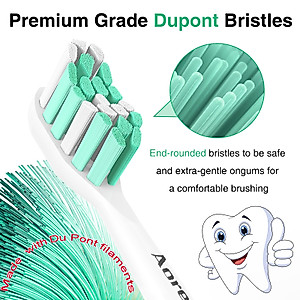 Aoremon Toothbrush Replacement Heads for Philips Sonicare - Compatible with Sonicare ProtectiveClean C2 & Phillips 4100 5100 Click- on Electric Toothbrush